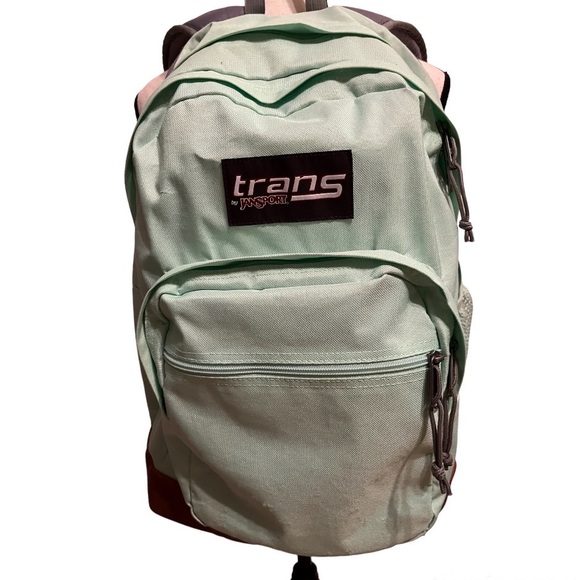 Jansport | Bags | Jansport Super Cool Unisex Mint Green Gray And Brown ...
